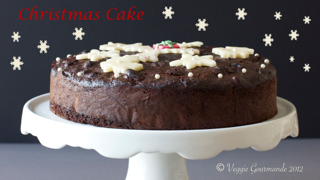 Gâteau de Noël au chocolat / Chocolate Christmas cake (dairy and gluten ...